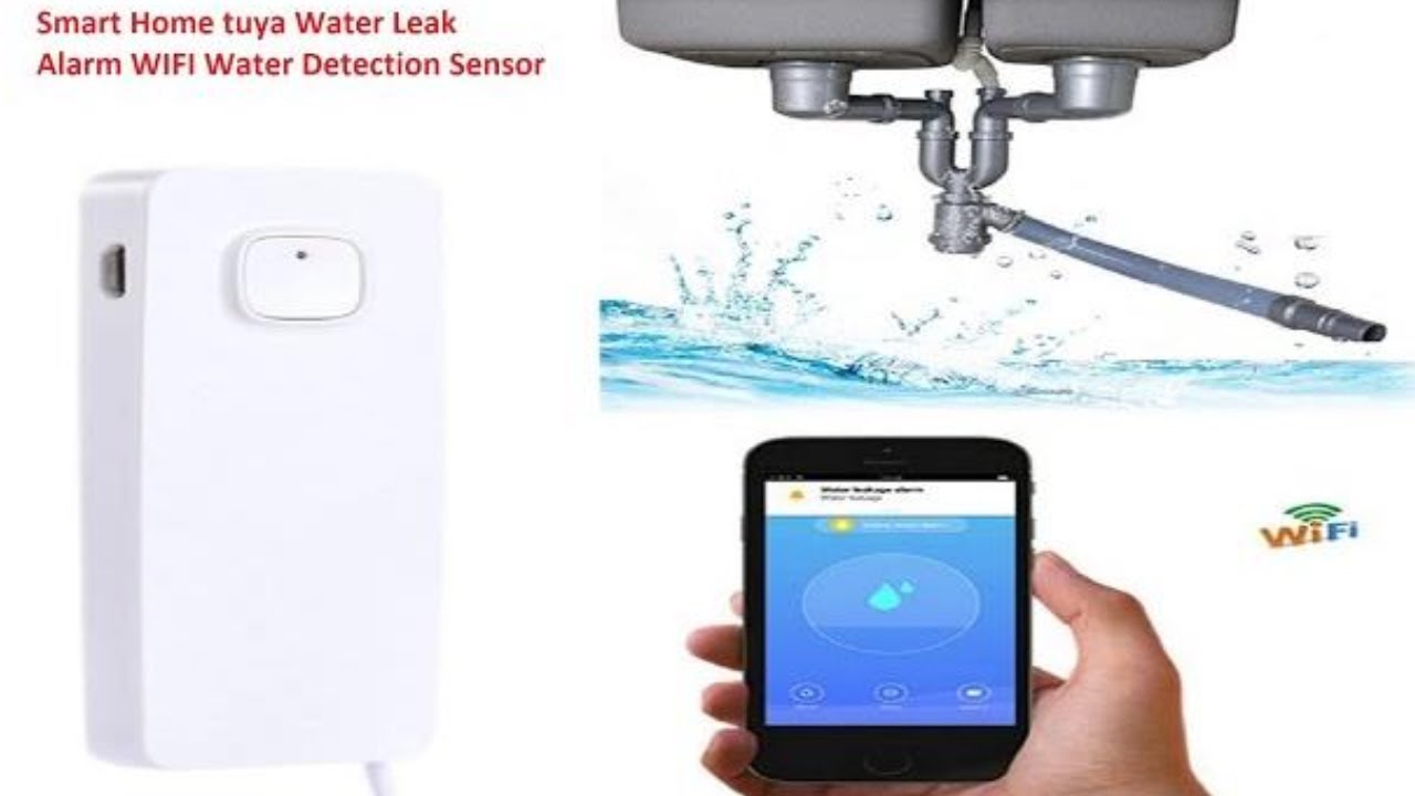 Smart home water monitoring system with WiFi - YouTube