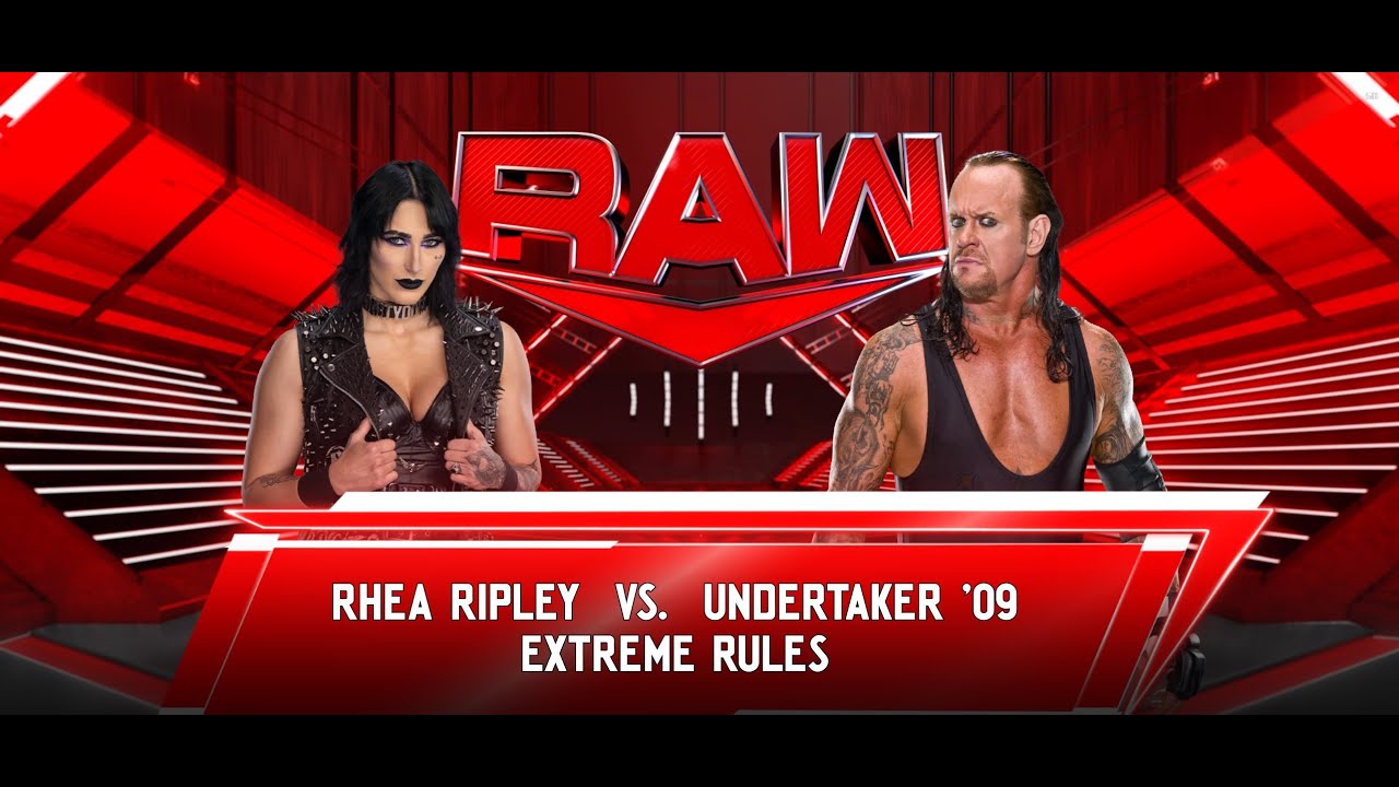 Rhea Ripley vs Undertaker | WWE Raw Extreme Rules Live Match - YouTube