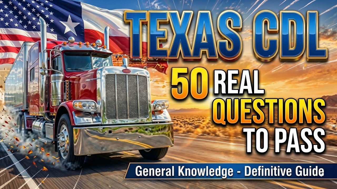 Texas CDL General Knowledge: 50 Questions and Answers to Pass First Try ...