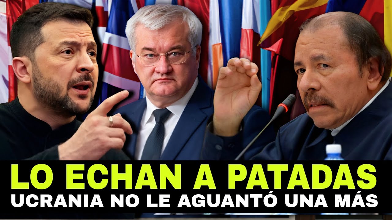ECHAN A PATADAS al dictador Daniel Ortega de Ucrania - YouTube