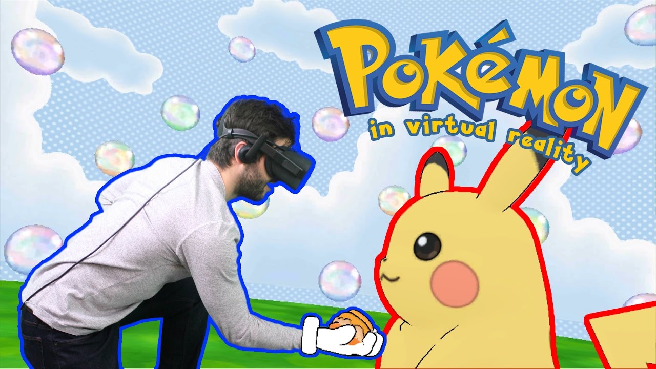 POKEMON IN VR! - Pokemon Amie in Mixed Reality - YouTube