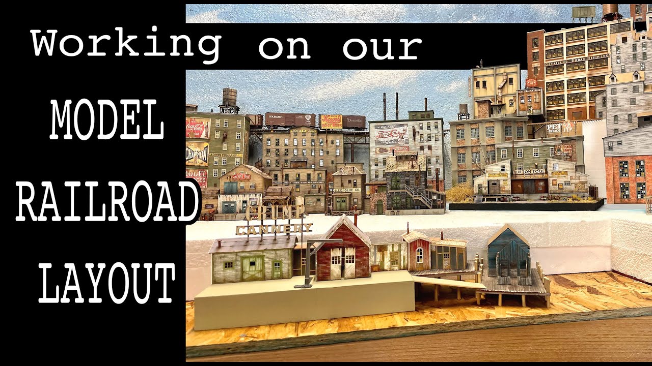 Working on our model railroad layout ! - YouTube