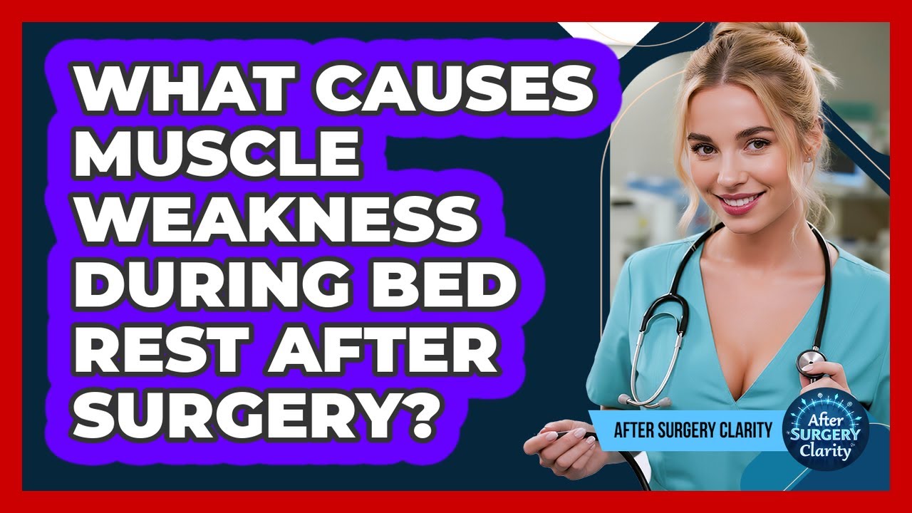 What Causes Muscle Weakness During Bed Rest After Surgery? - After ...