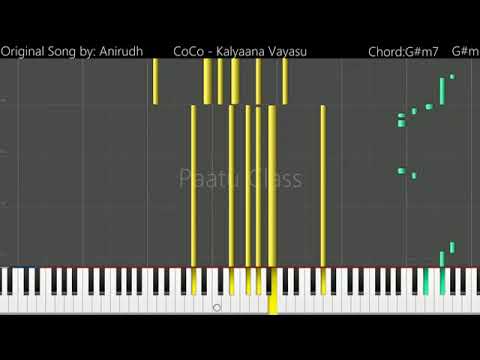 Kolamaavu kokila CoCo ,,,Kalyaana Vayasu (easy) keyboard notes - YouTube