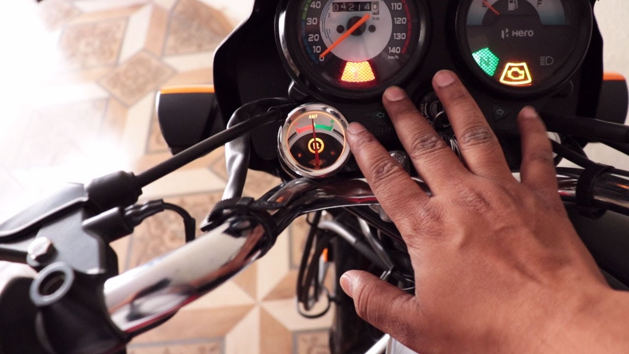 Bullet Amp meter in splendor plus 🔥🔥🔥 - YouTube