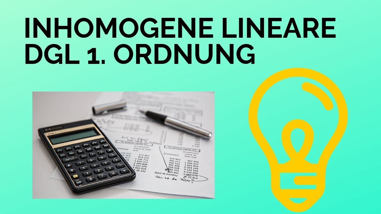 Aufstellen und lösen einer Inhomogenen linearen DGL 1. Ordnung Remake ...