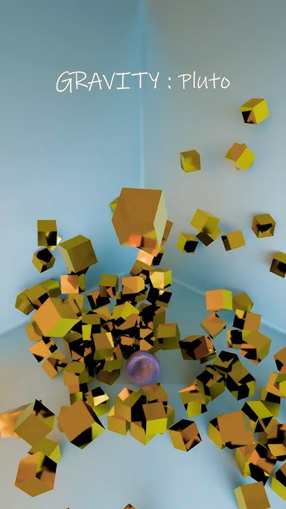 Gravity Simulation Test |🌍 Ball Falling Into Cubes on Different Planets ...