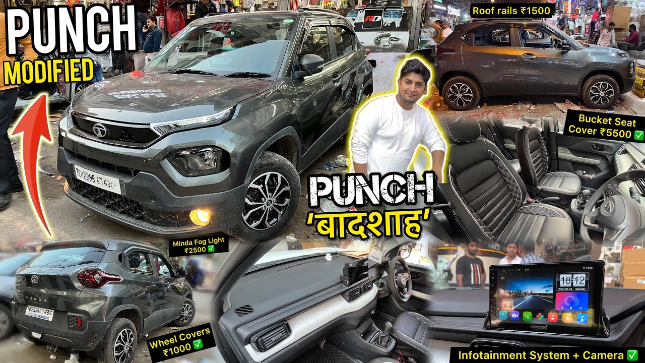 Tata punch Pure Premium Modification with price Tata Punch Base To Top ...