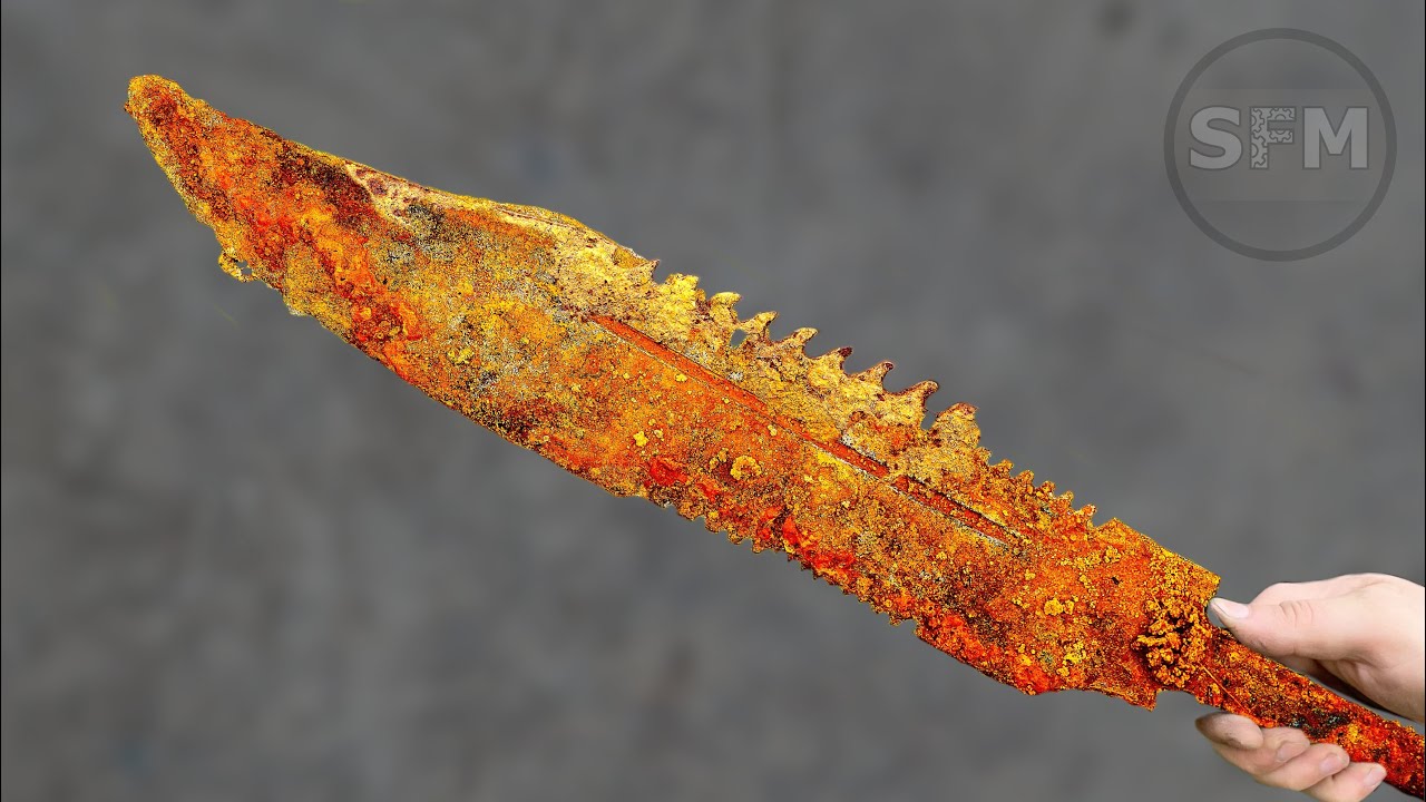 Restoration Very Old Rusty Survival Knife - YouTube