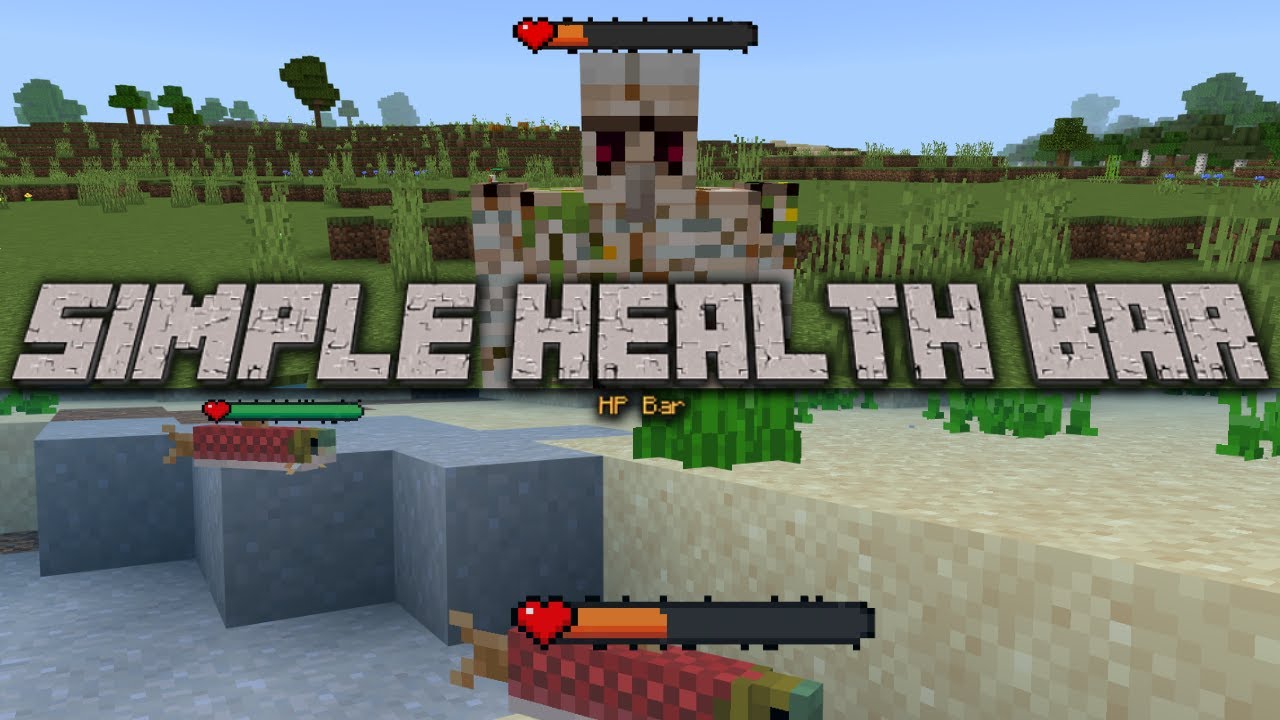 Simple Health Bar (HP Bar) Addon - YouTube
