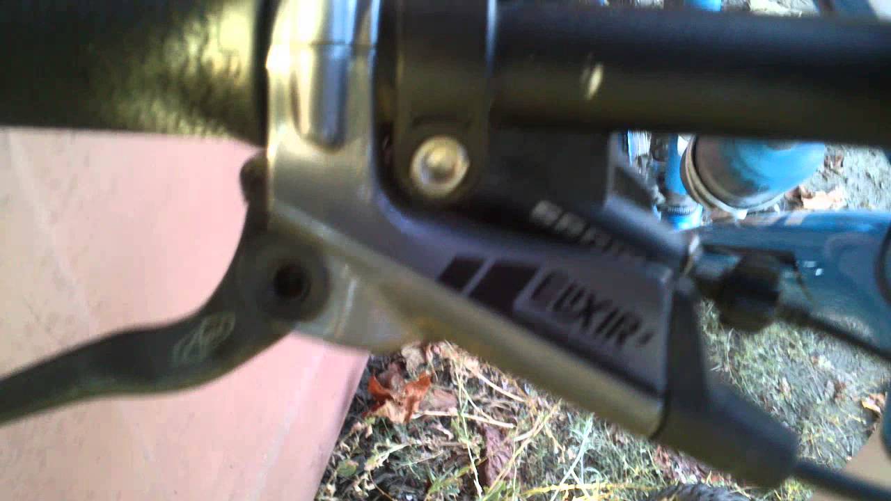 Avid Elixir 3 hydraulic disk brakes mtb vs HS1 rotors - YouTube