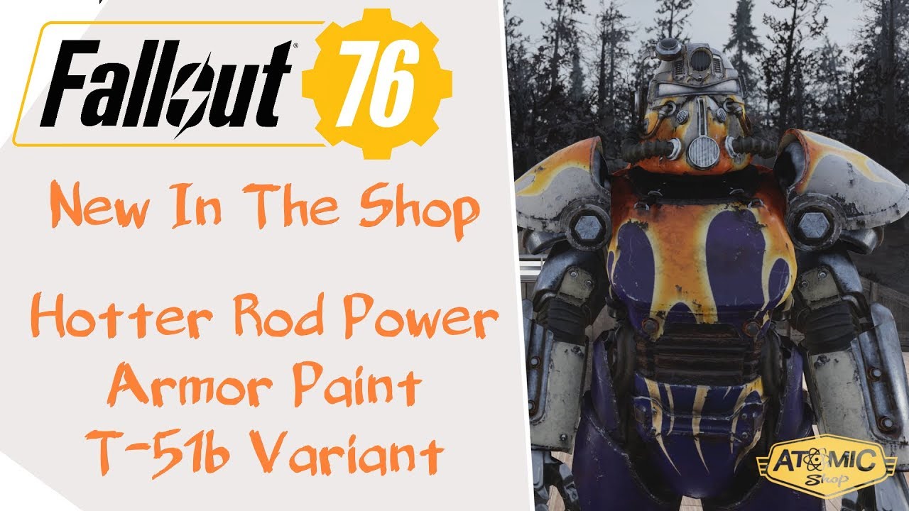 Fallout 76 | Hotter Rod Power Armor Paint T-51b Variant | New In The ...