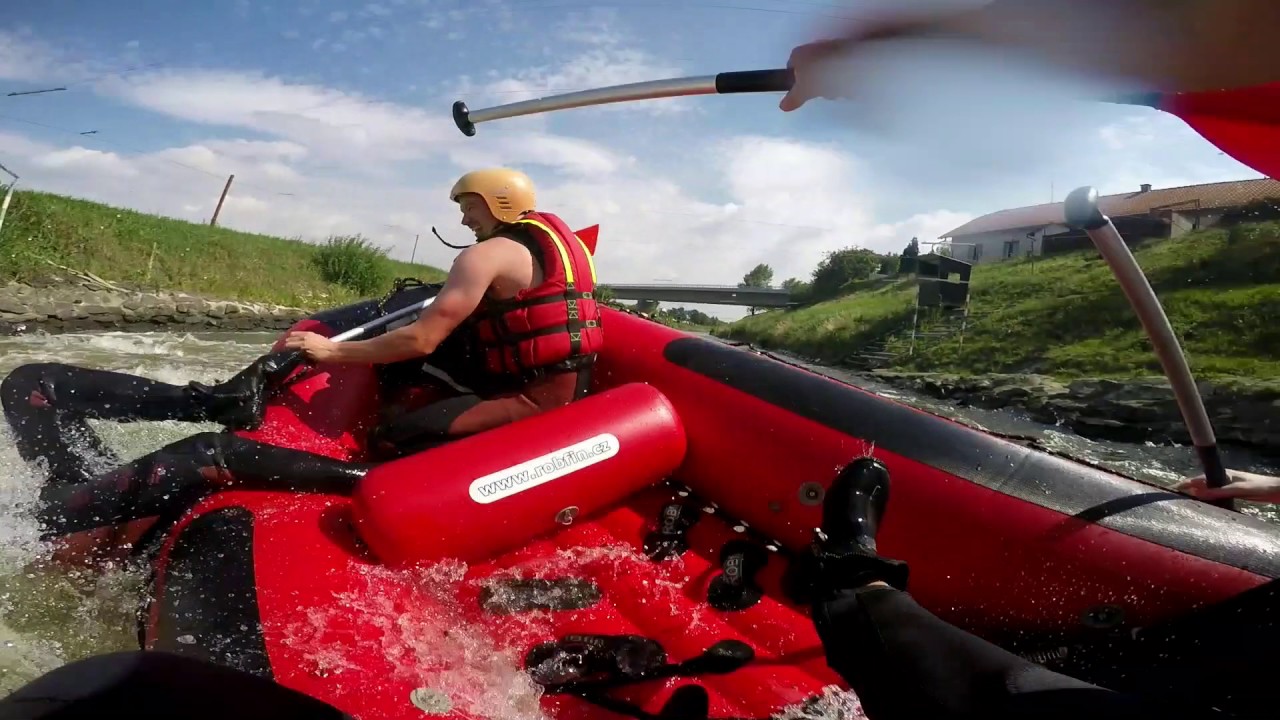 White water rafting Vltava River Czech Republic - YouTube