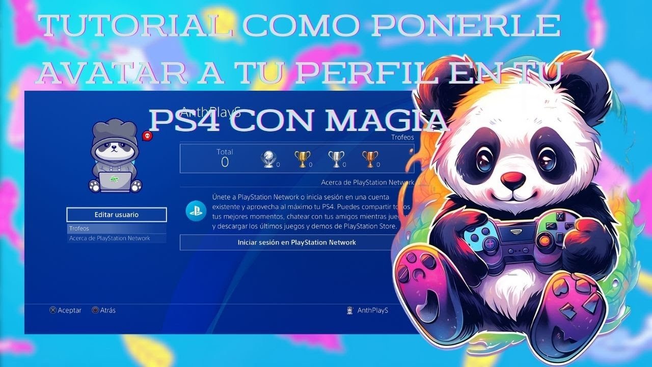 Tutorial ponerle Avatar a tu perfil en Ps4 JackSparrow Mágica... - YouTube