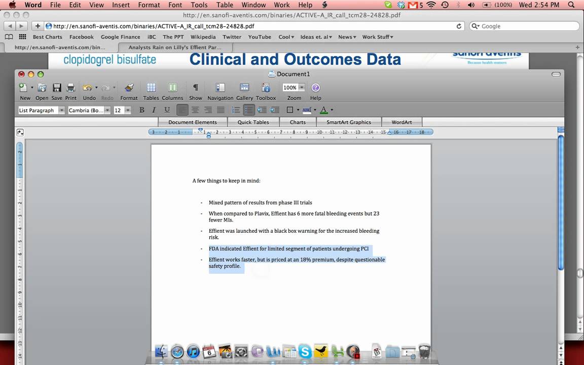 Effient vs. Plavix Me-Too Pharma Pricing Market Access Case.mov - YouTube