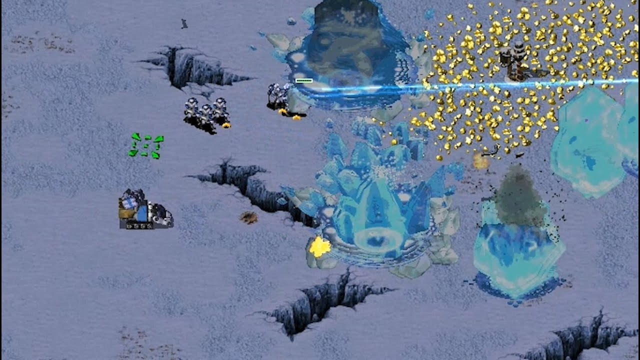 Chrono miner throws Chrono Legionnaire like a ball！ -Red Alert2 - YouTube