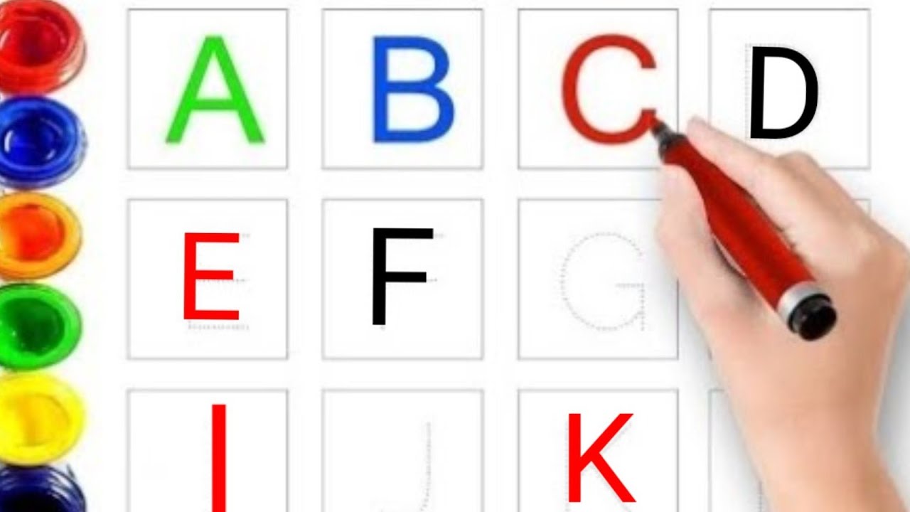 abcd for kids I abcd rhymes, abcd song for children, learn to write ...