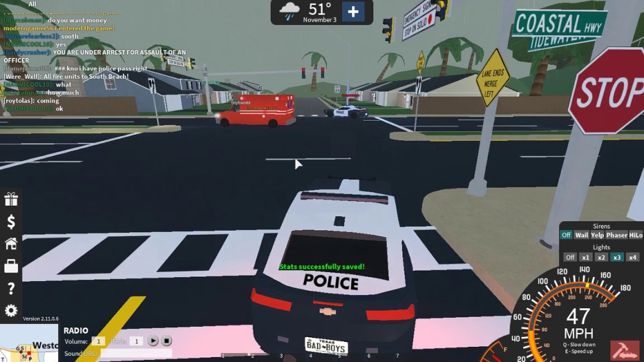 Roblox Ultimate Driving Police Job #8 - YouTube