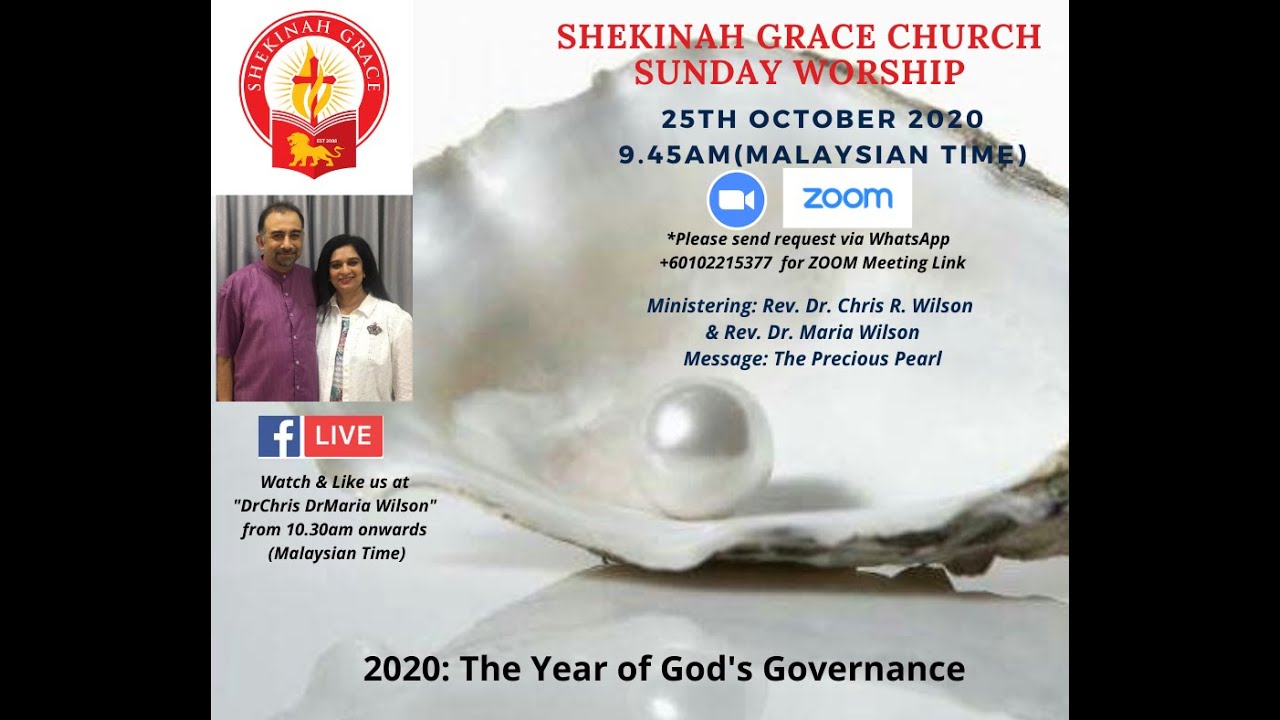 "The Precious Pearl" by Rev. Dr. Maria Wilson @ 25th October 2020 - YouTube