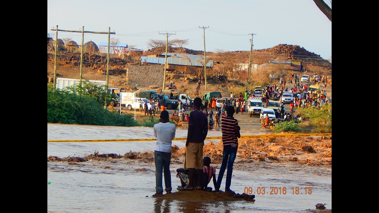 LODWAR KAWALASE RIVER RAKES HAVOC AS IT OVERFLOWS 09TH MARCH 2016 - YouTube