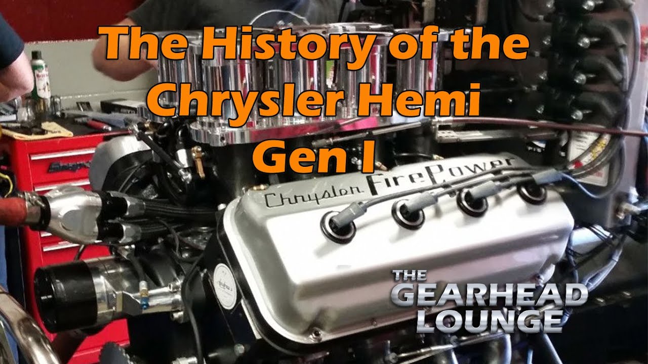 The History of the Chrysler Hemi Gen I - YouTube