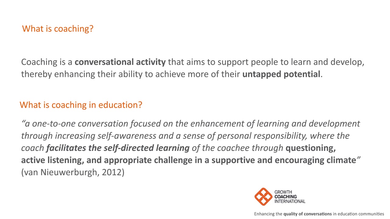 What is Coaching in Education? - YouTube