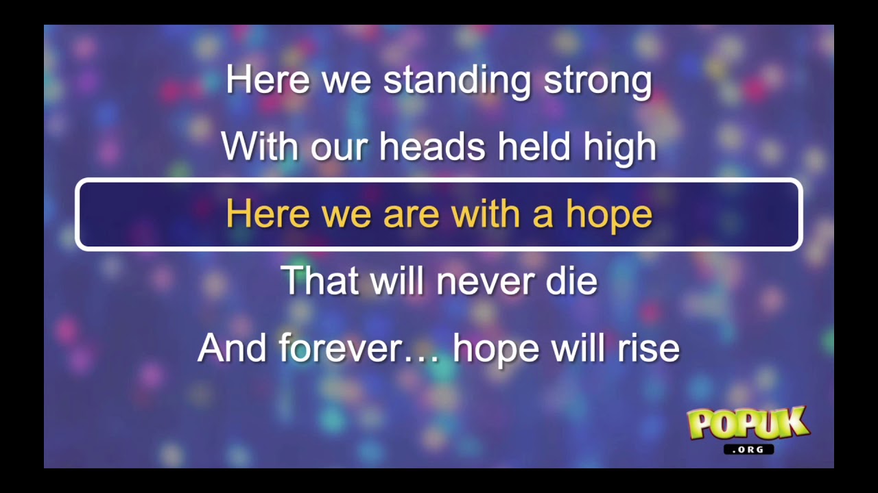 'Hope will rise' - PopUK - YouTube