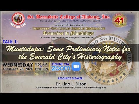 Muntinlupa : Some Preliminary Notes for the Emerald City's ...