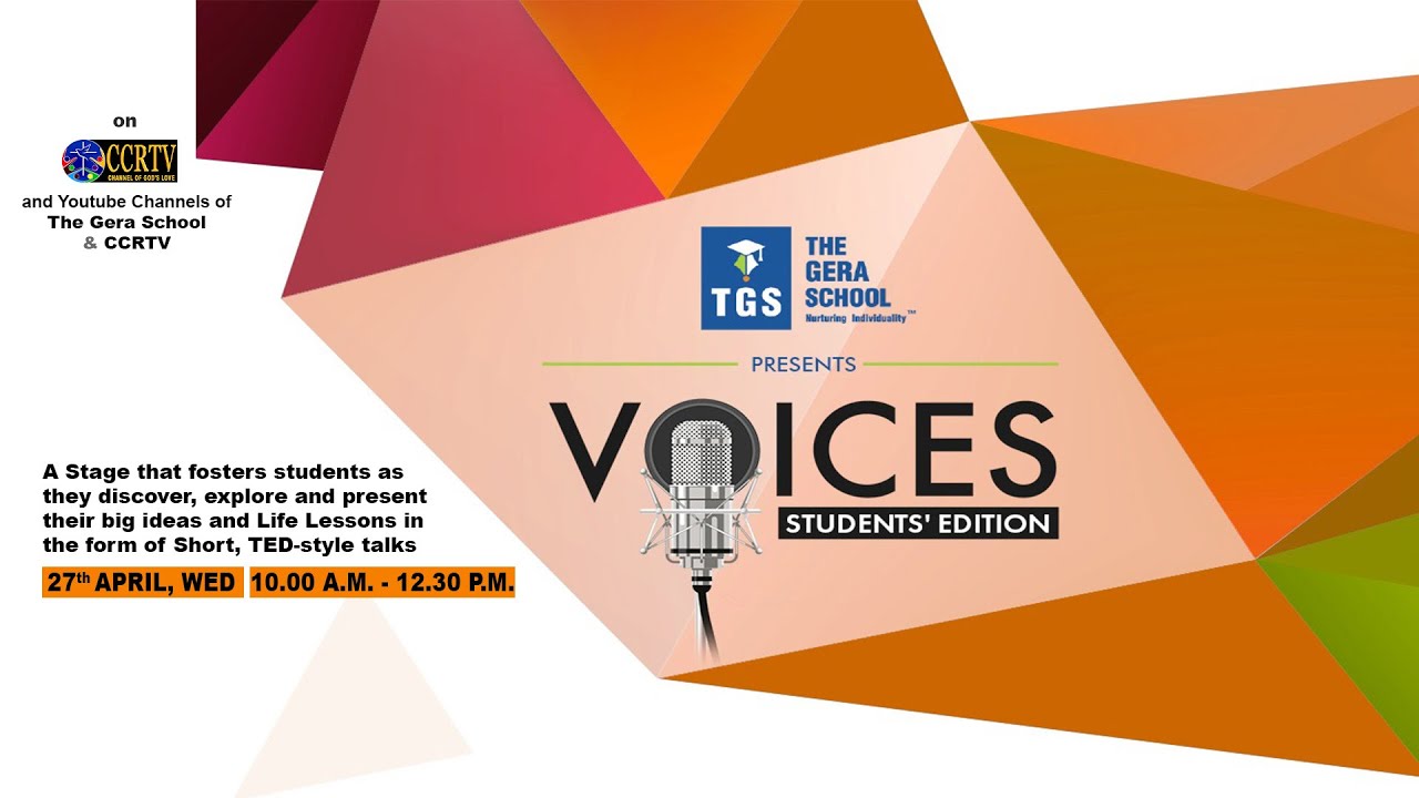 Live Voices - Student's Edition - The Gera School - 27th April - YouTube