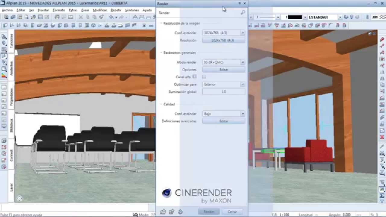 Allplan 2015 Cinerender - YouTube