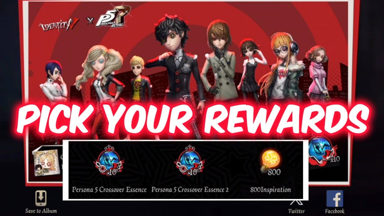 PERSONA 5 CROSSOVER IS COMING BACK NOW! CHOOSE YOUR REWARDS! Identity V ...