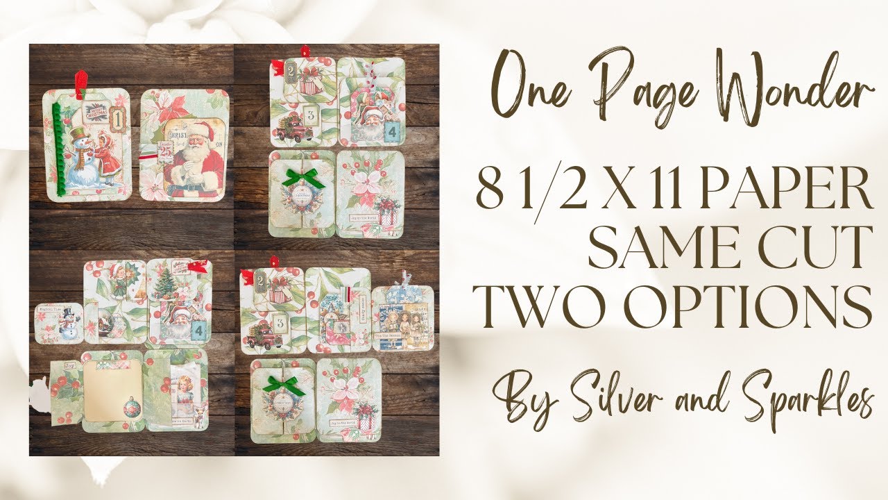 One Page Wonder Tutorial Number 36! Same Cut Two Great Folios! 8.5x11 ...