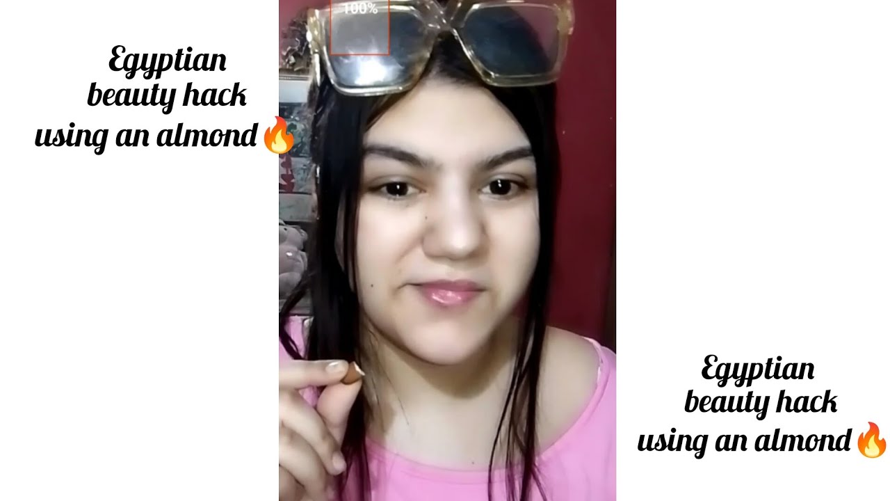 Egyptian beauty hack using an almond🔥😍 #hack #shortvideo#beautiful# ...