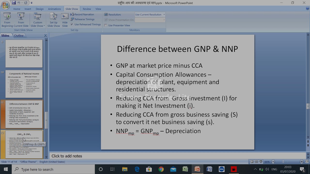 Difference Between GNP NNP By Dr M R Singariya YouTube