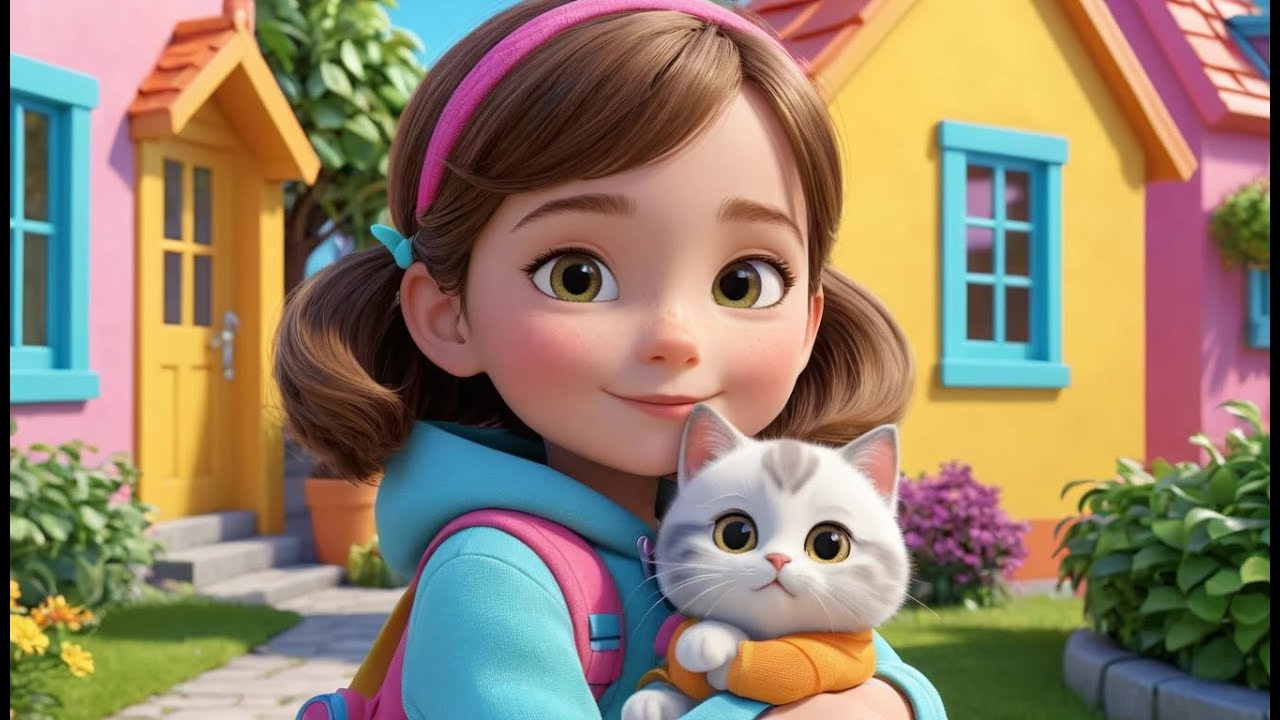 Emma Had a Tiny Cat | Fun Cat Song for Kids | Playful Cat Adventure Rhyme for Toddlers - YouTube