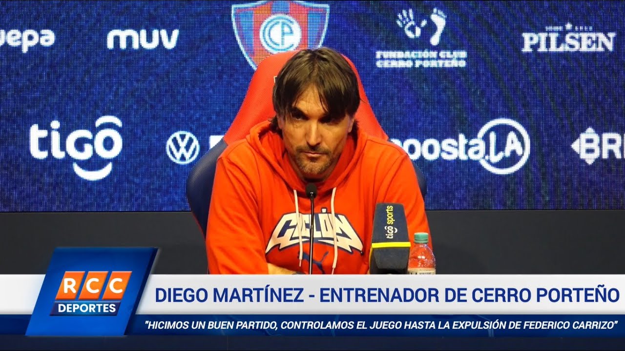 Cerro Porteno 1 vs 3 Sportivo Trinidense Palabras del DT Diego Martinez - YouTube