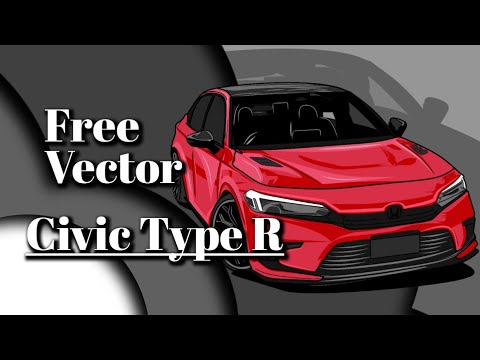 Vector civic type r - free download vector honda civic - YouTube