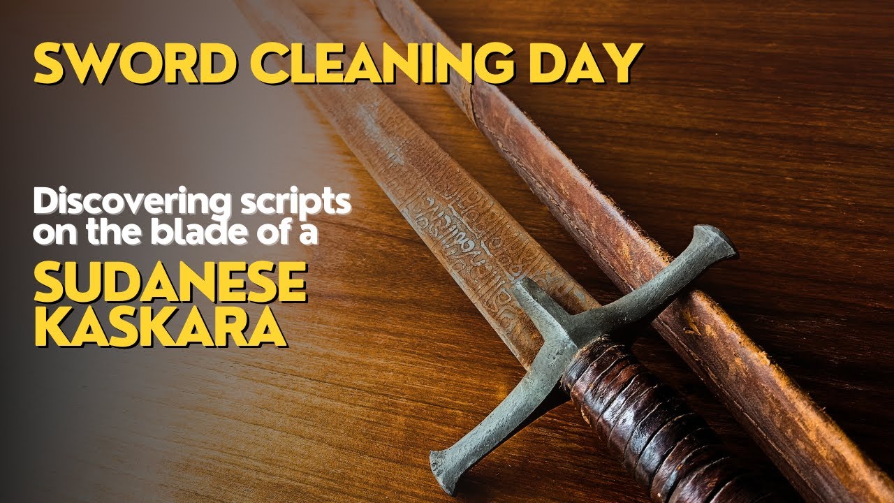 Sword cleaning day: Looking at a beautiful kaskara blade with ...
