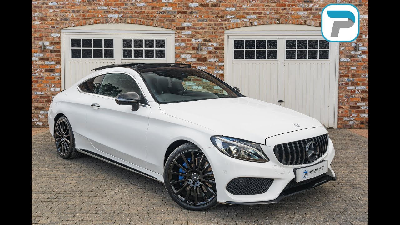 2016/66 MERCEDES C250D AMG LINE PREMIUM IN POLAR WHITE WITH BLACK ...
