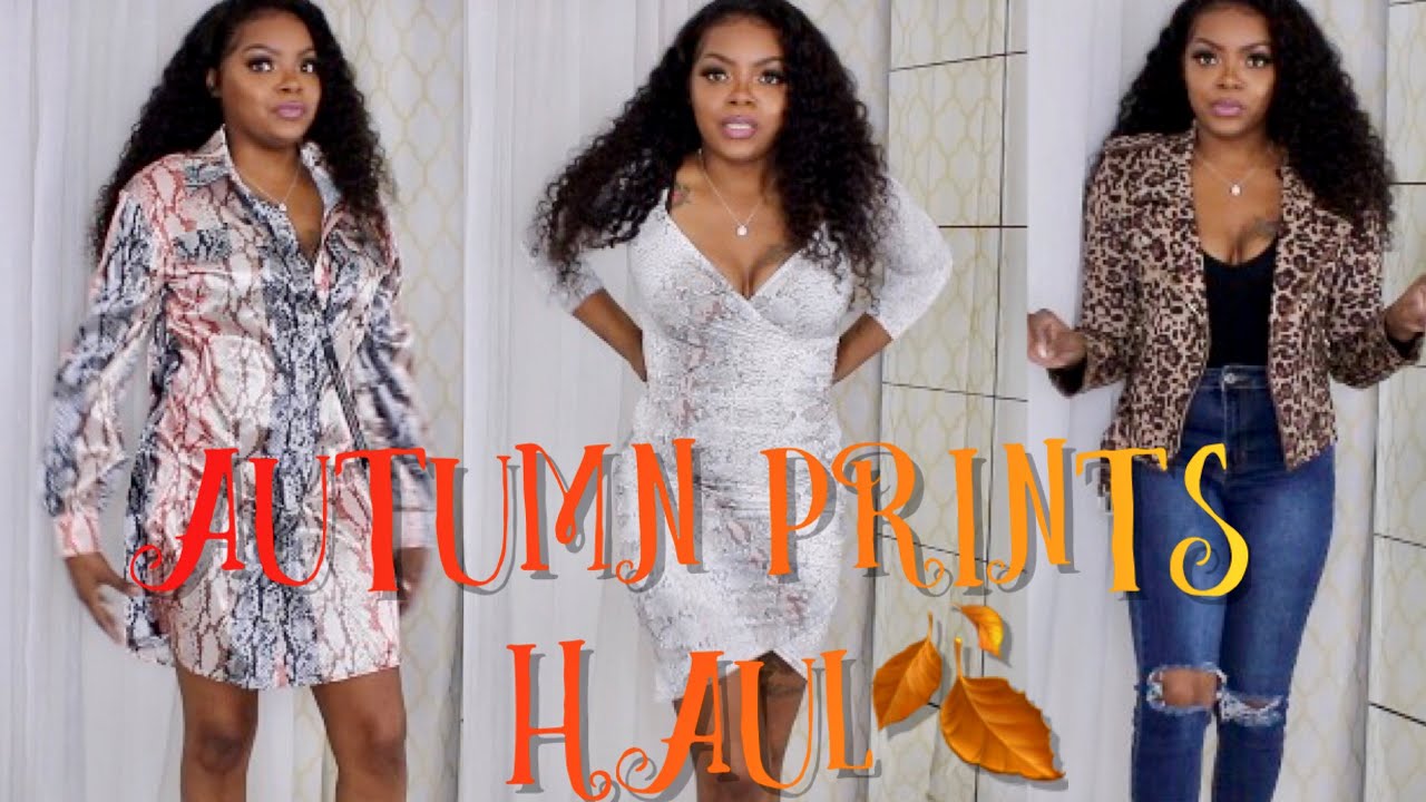FALL/ AUTUMN 🍂 PRINTS TRY ON HAUL Ft Pretty Little Thing - YouTube