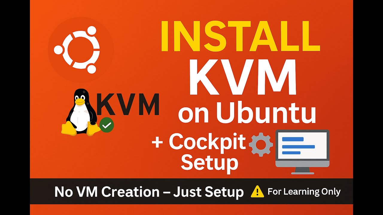 Install and Set Up KVM on Ubuntu with Cockpit (No VM Creation) #ubuntu ...