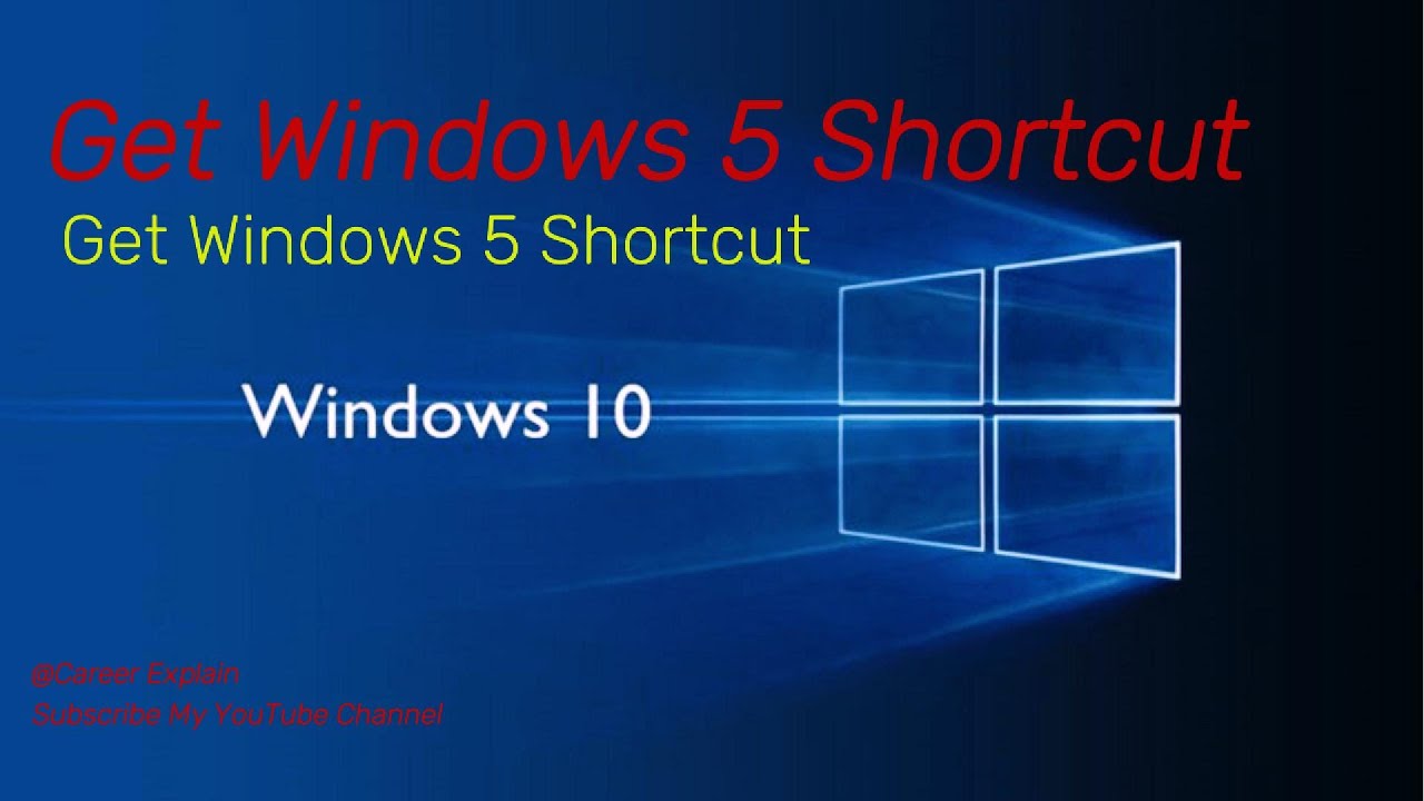 Get 5 Windows Shortcuts | Keyboard Shortcuts in Windows 10 | Basic ...