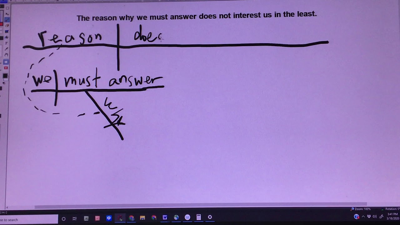 Diagramming a relative clause - YouTube
