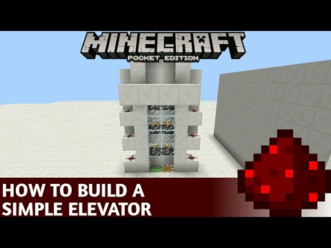 How To Build A Simple Elevator | MCPE 1.1.3.1 - YouTube