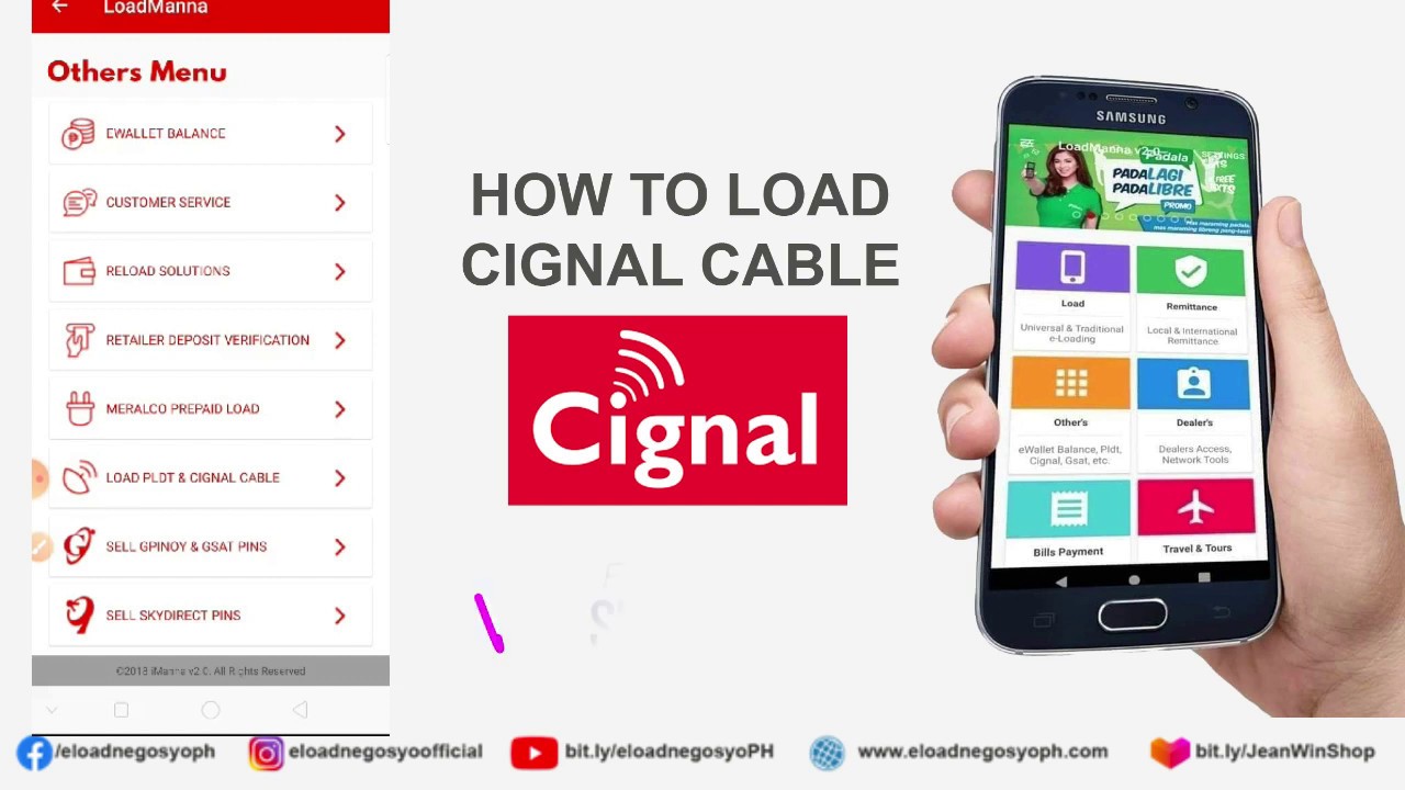E-Load Negosyo How to Load Cignal Cable Through Loadmanna - YouTube