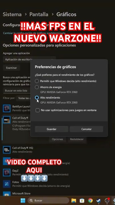 Como tener mas fps en warzone de black ops 6 #warzone - YouTube