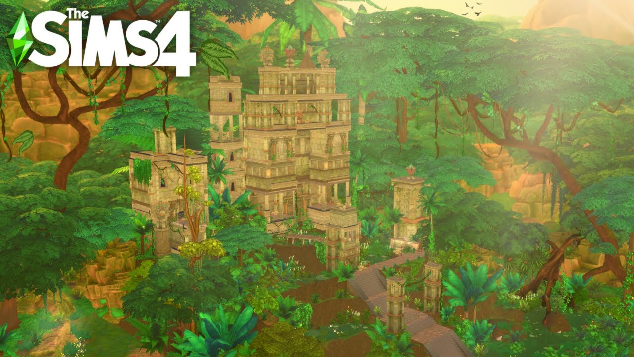 JUNGLE TEMPLE |The Sims 4 | Speed Build - YouTube