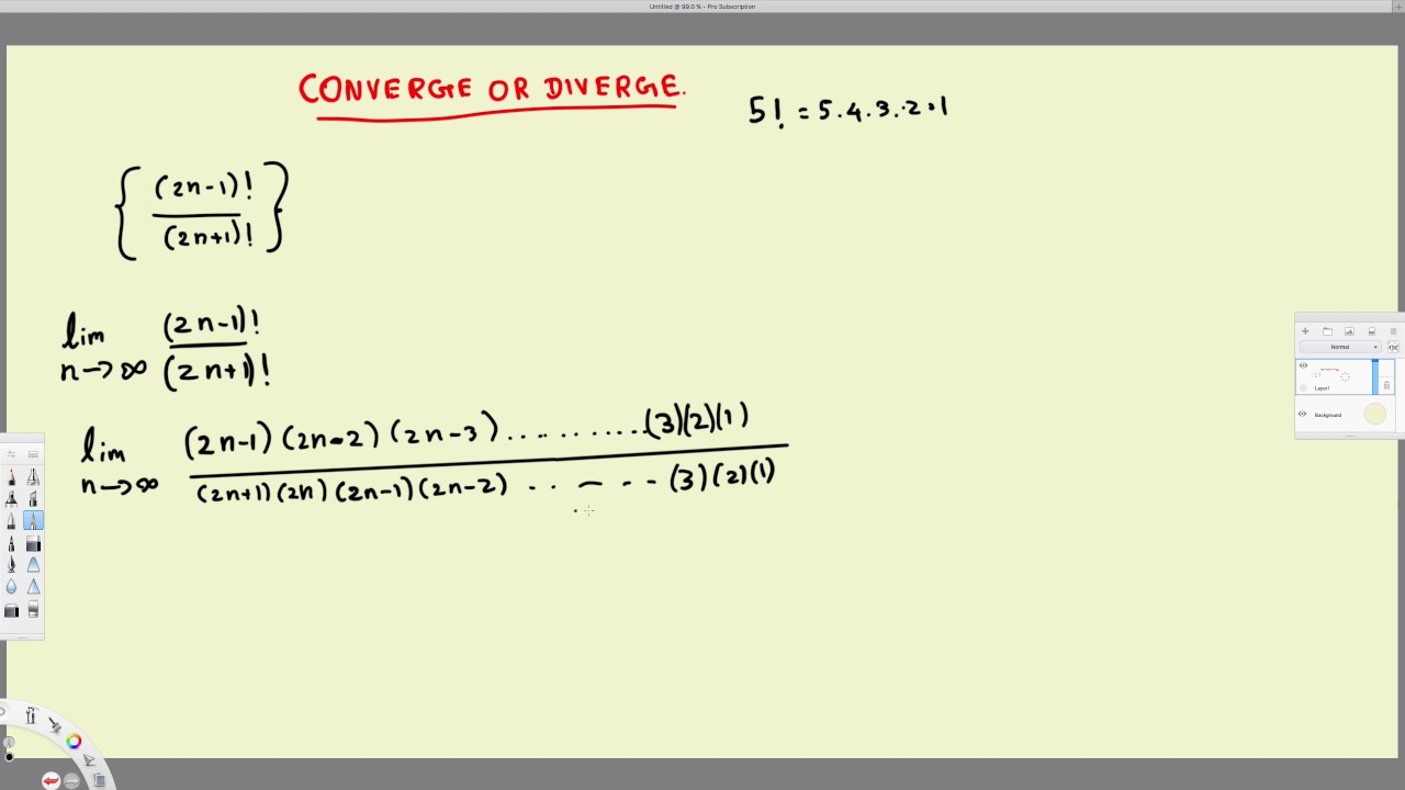 Sequences - Example - 1 - Showing convergence and divergence - Integral ...