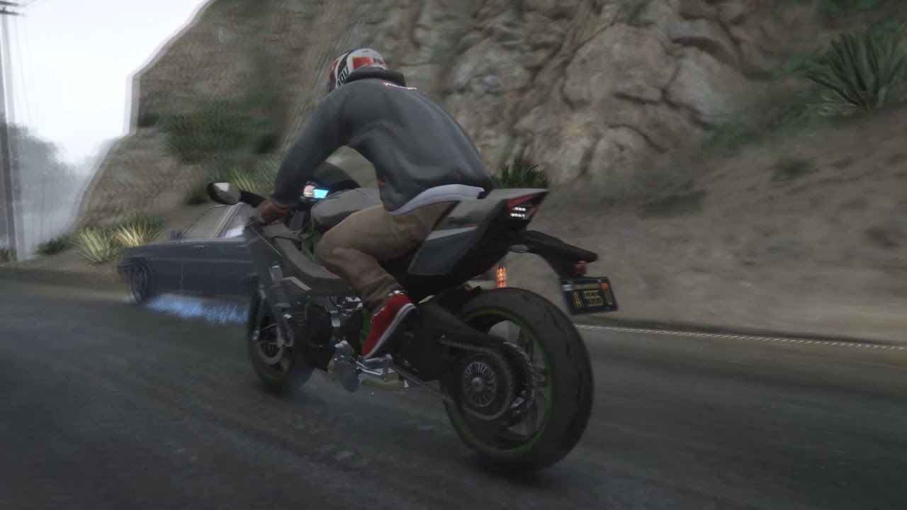 GTA V Cinematic - KAWASAKI NINJA H2R - YouTube