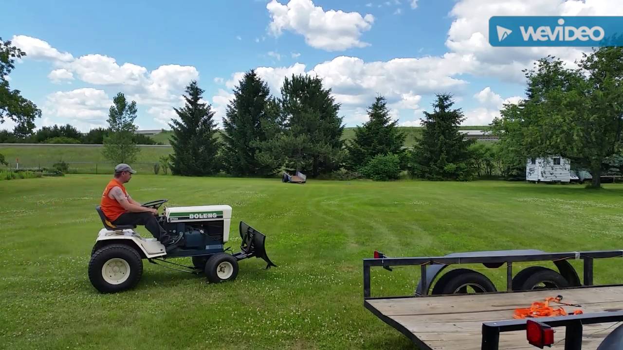 Bolens HT23 first test drive after sitting - YouTube